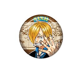 Aitai☆Kuji One Piece Jump Shop Chubby Can Badge Sanji