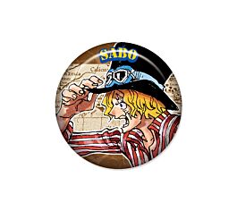 Aitai☆Kuji One Piece Jump Shop Chubby Can Badge Sabo