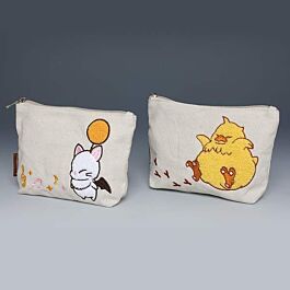 Aitai☆Kuji Final Fantasy XIV Limited Cafe Goods Embroidery Small Pouch