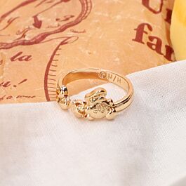 Aitai☆Kuji Kirby Cafe Winter Goods Kirby and Apple Adjustable Ring